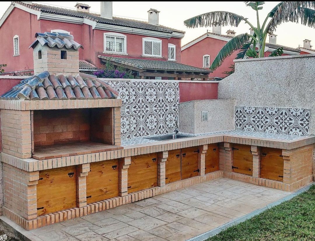 16 Diseños de barbacoas modernas para tu jardín. - Cocinas Rusticas