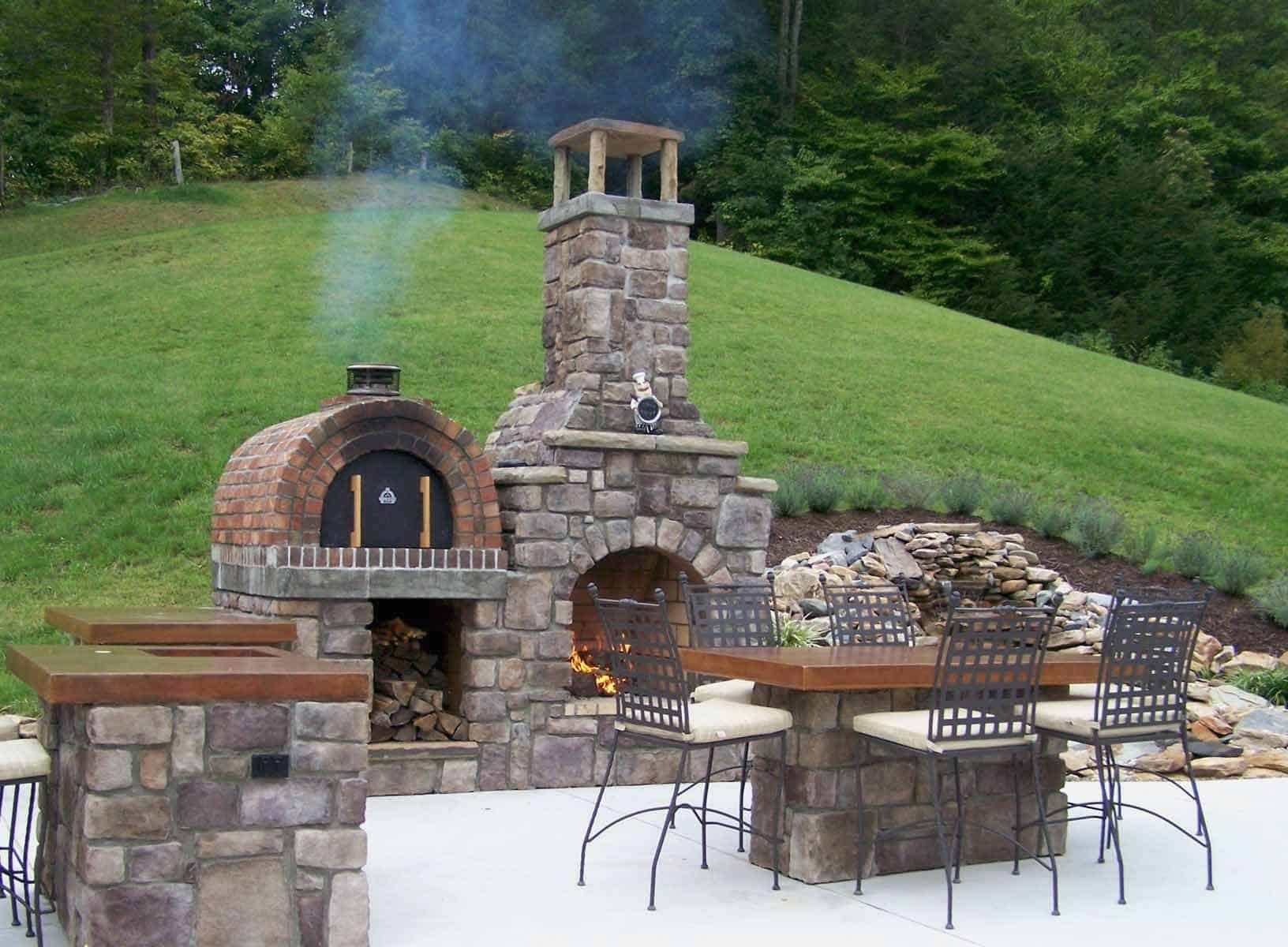 +15 diseños de barbacoas de obra con piedra tallada para jardines ...