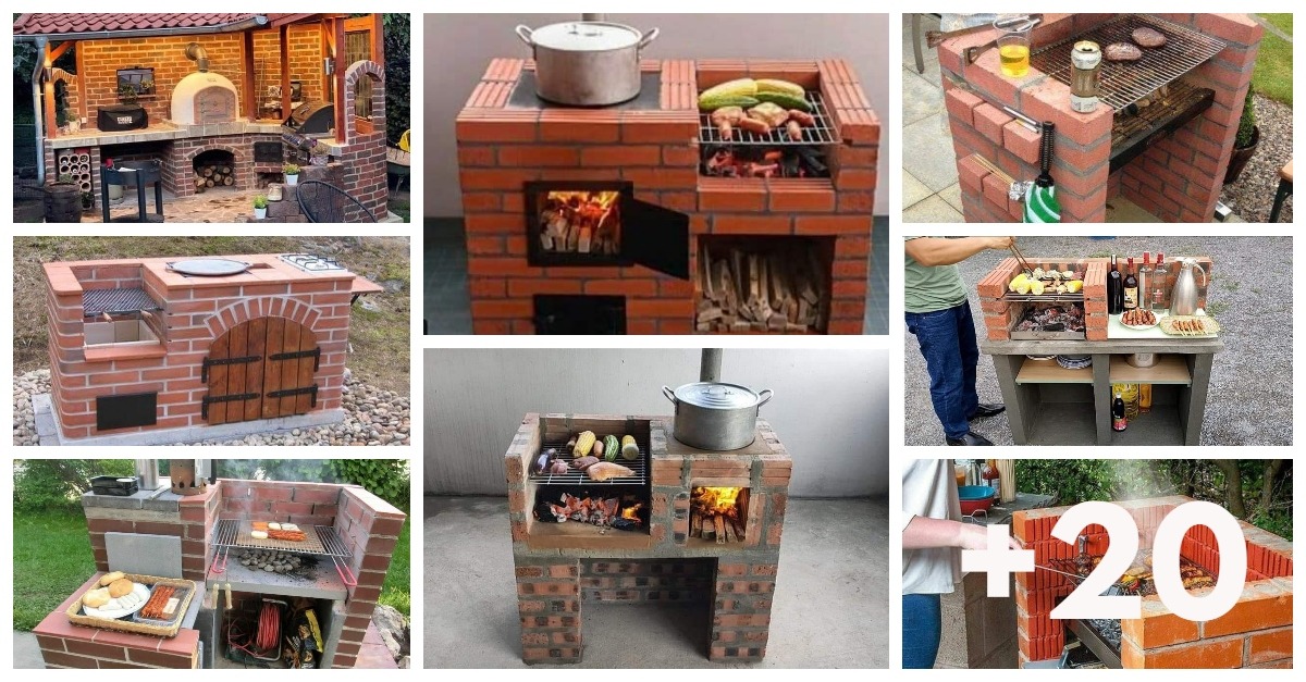 +20 Parrillas de ladrillo, ideas de inspiración - Cocinas Rusticas