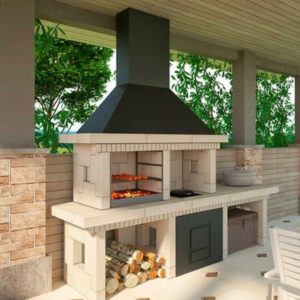 +15 barbacoas de leña modernas - Cocinas Rusticas