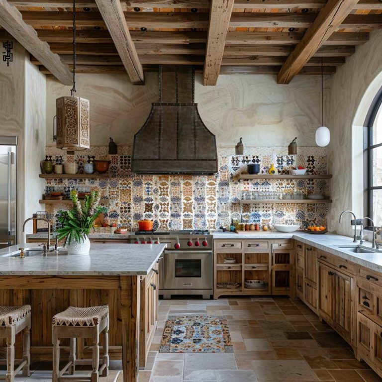 Bellos diseños de cocinas estilo rústico en 3D - Cocinas Rusticas