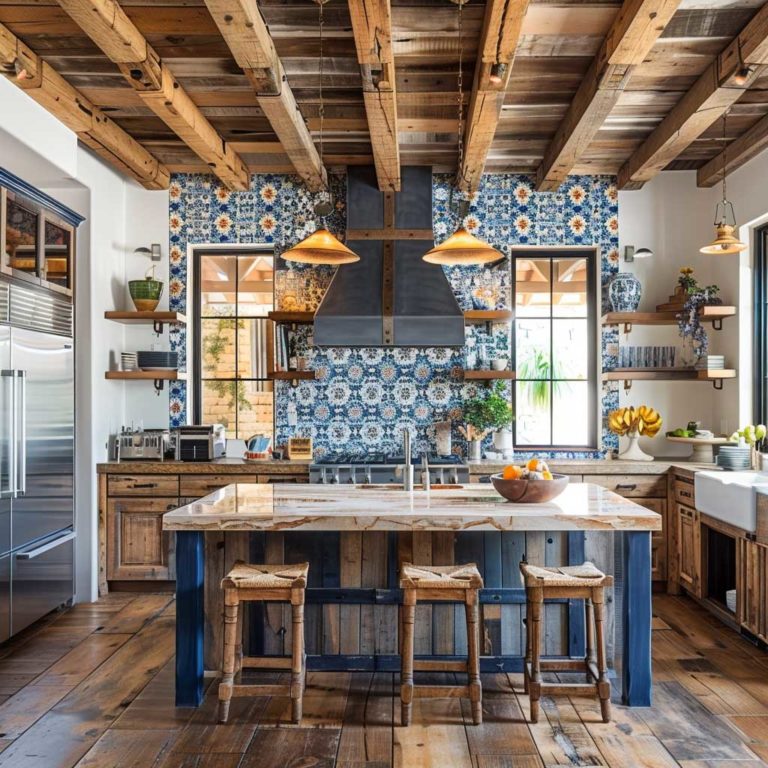 Bellos diseños de cocinas estilo rústico en 3D - Cocinas Rusticas