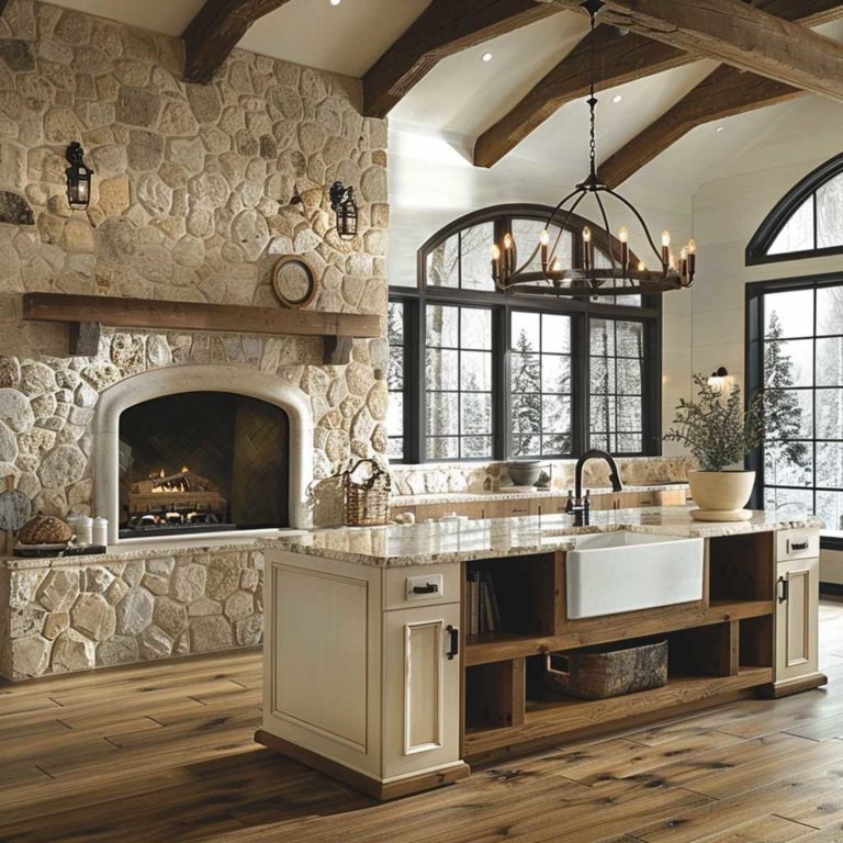 Bellos diseños de cocinas estilo rústico en 3D - Cocinas Rusticas