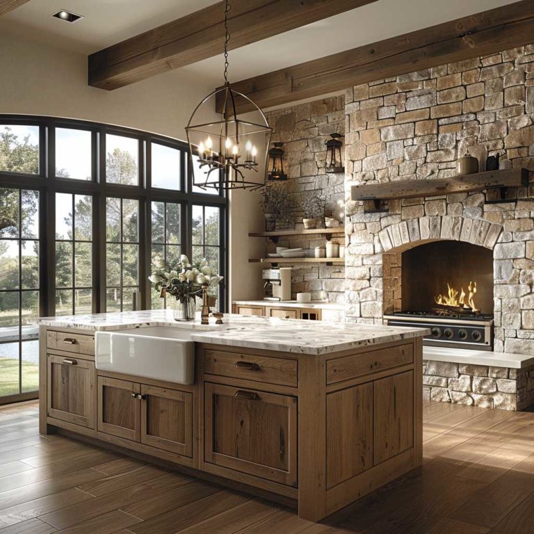 Bellos diseños de cocinas estilo rústico en 3D - Cocinas Rusticas