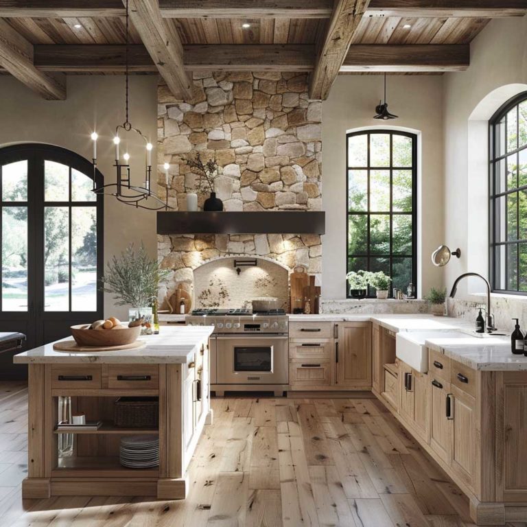 Bellos diseños de cocinas estilo rústico en 3D - Cocinas Rusticas