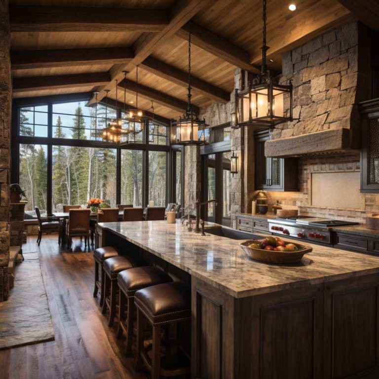 Bellos diseños de cocinas estilo rústico en 3D - Cocinas Rusticas